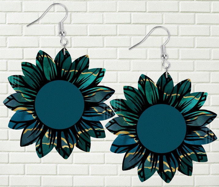 Teal Sunflower Bundle Pnginstant Download sunflower Clipart - Etsy