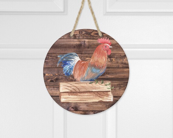 Chicken With Sign Round Png Instant Download Chicken | Etsy
