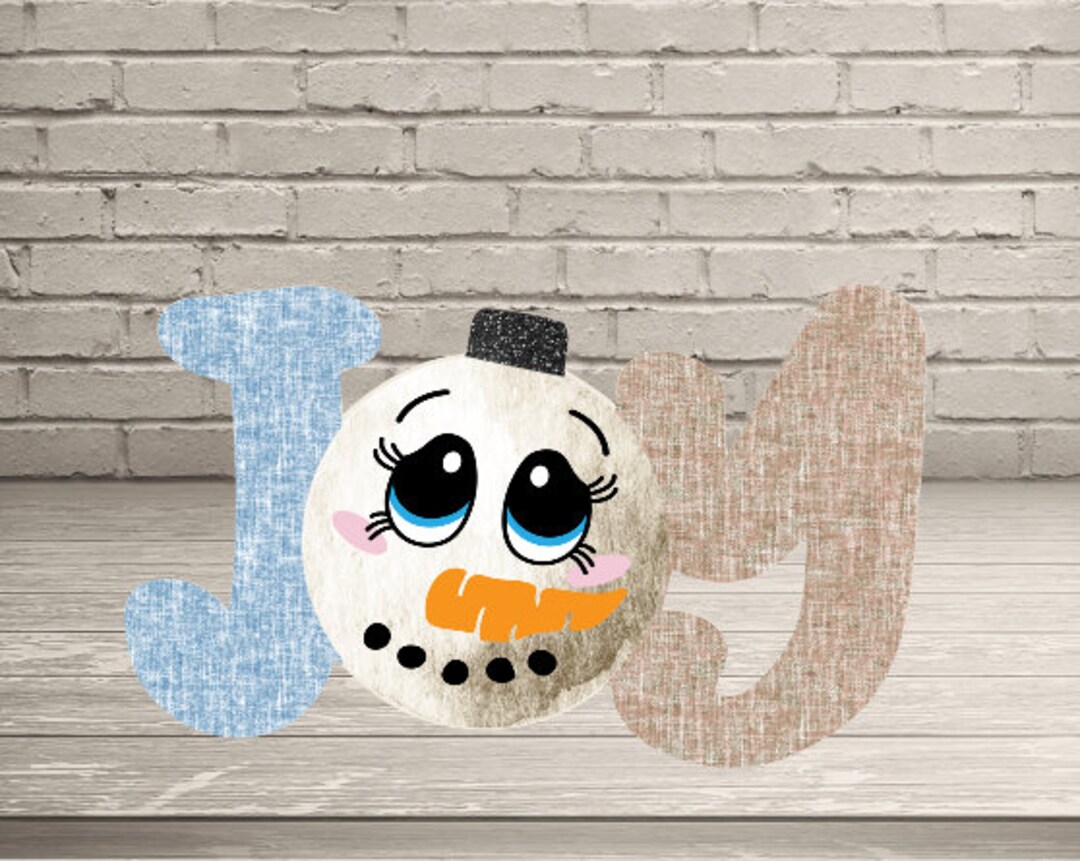 Snowman Joy Png, Png,instant Download, Clipart, Christmas Sublimation ...