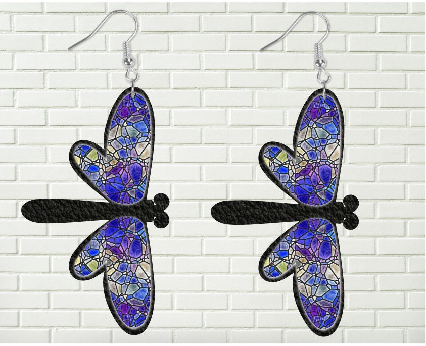 Dragonfly Shape Digital Instant Download Sublimation Round - Etsy