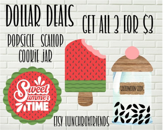 Watermelon Dollar Deal Bundle Instant Download Earring | Etsy