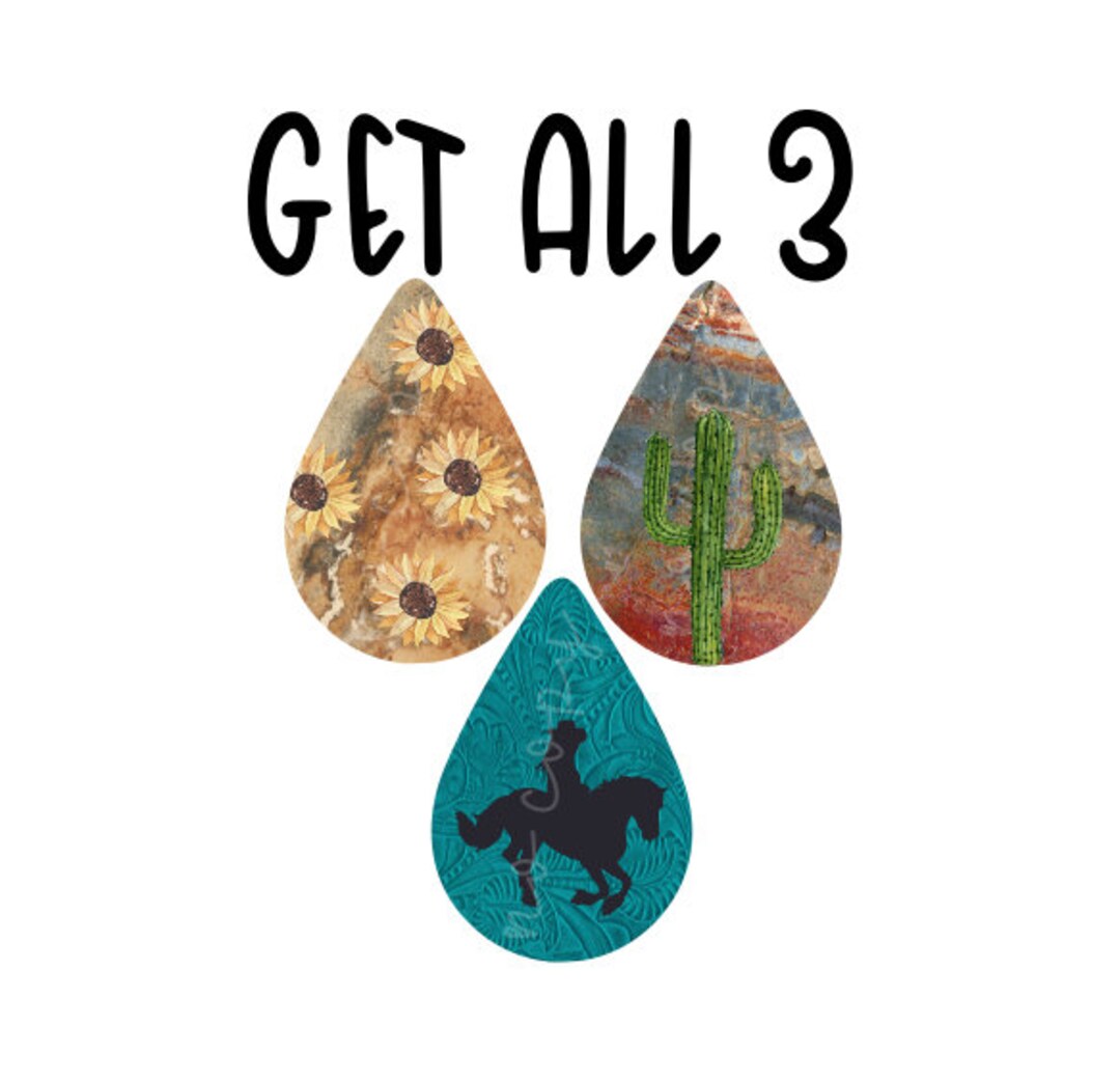 Western Tear Drop Bundle , Instant Download , Western Clipart, Western ...
