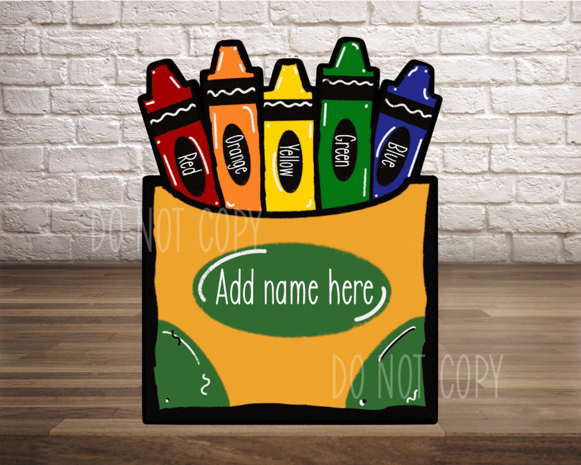 Box of Crayons Digital Instant Download Teacher Sublimation - Etsy
