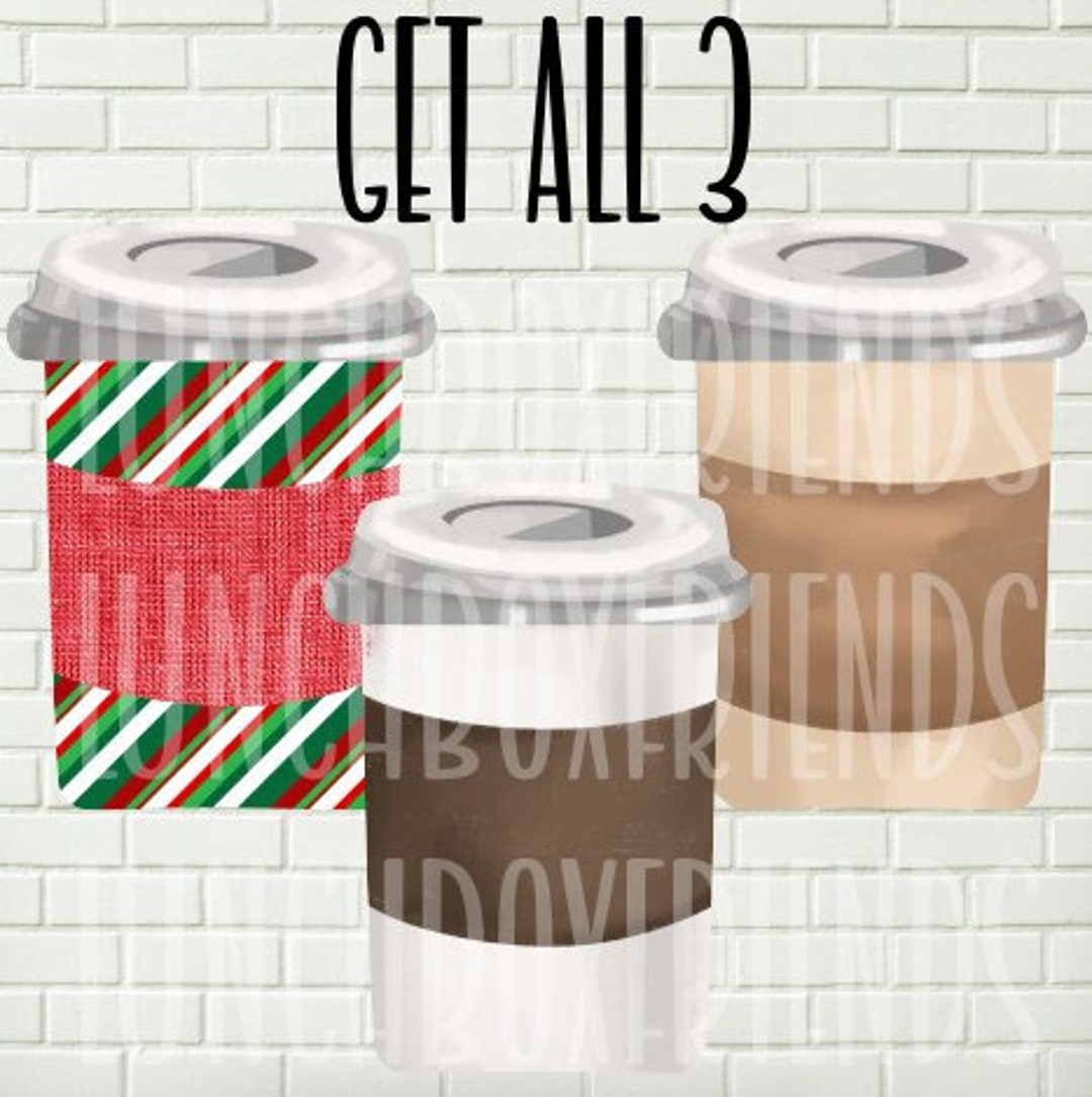 Blank Coffee Set Bundle , Instant Download, Bundle Clipart, Coffee ...