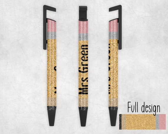 Glitter Pencil Digital Pen Design Instant Download Teacher - Etsy