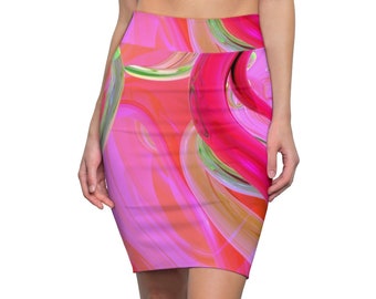 Artsy Skirts Tribal African Design Pencil Skirt Street Wear Women's ...