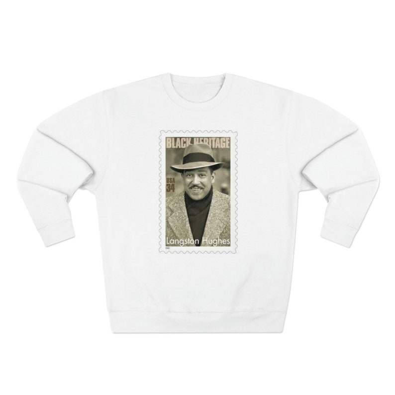Langston Hughes Postage Stamp Designer Sweatshirt - Etsy