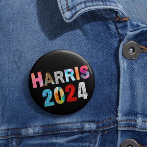 Harris 2024 Buttons, Kamala Harris for President, Political Button Pin ...