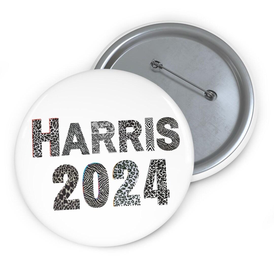 Harris 2024 Buttons, Kamala Harris for President, Political Button Pin ...