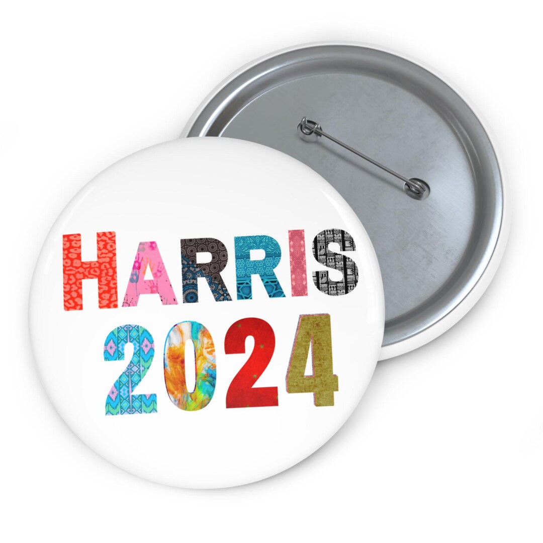 Harris 2024 Buttons, Kamala Harris for President, Political Button Pin ...