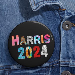 Harris 2024 Buttons, Kamala Harris for President, Political Button Pin ...