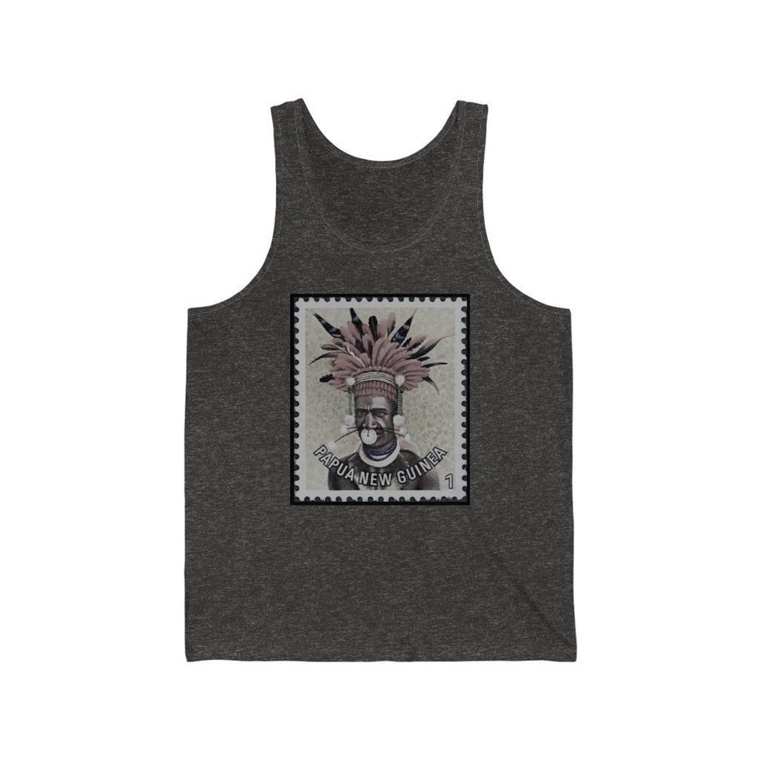 Papua New Guinea Postage Stamp Tank Top: Tribal Fashion - Etsy