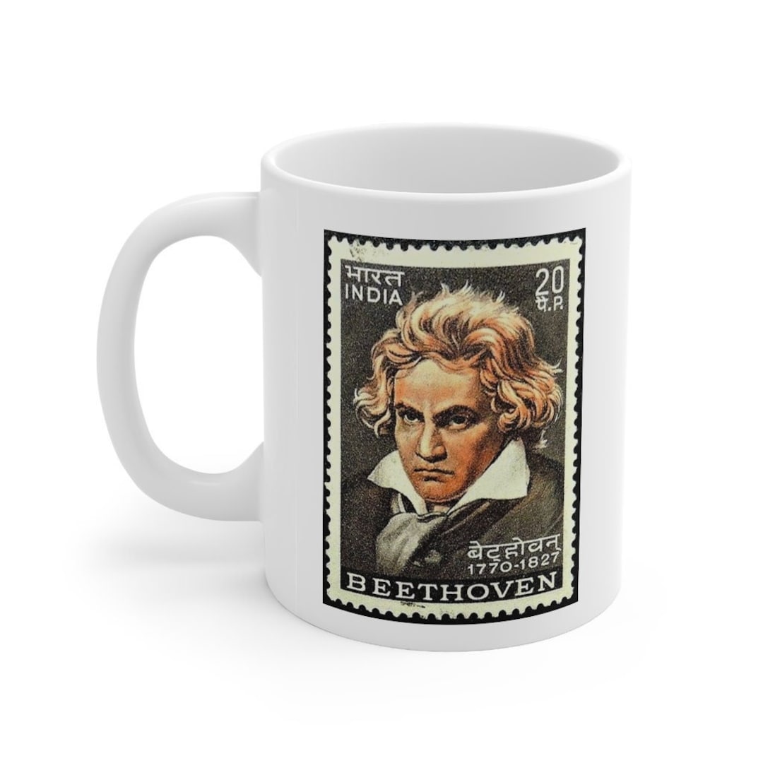 Beethoven, Collectable Mug, India Stamp Art, Best Gift Ideas, Small ...