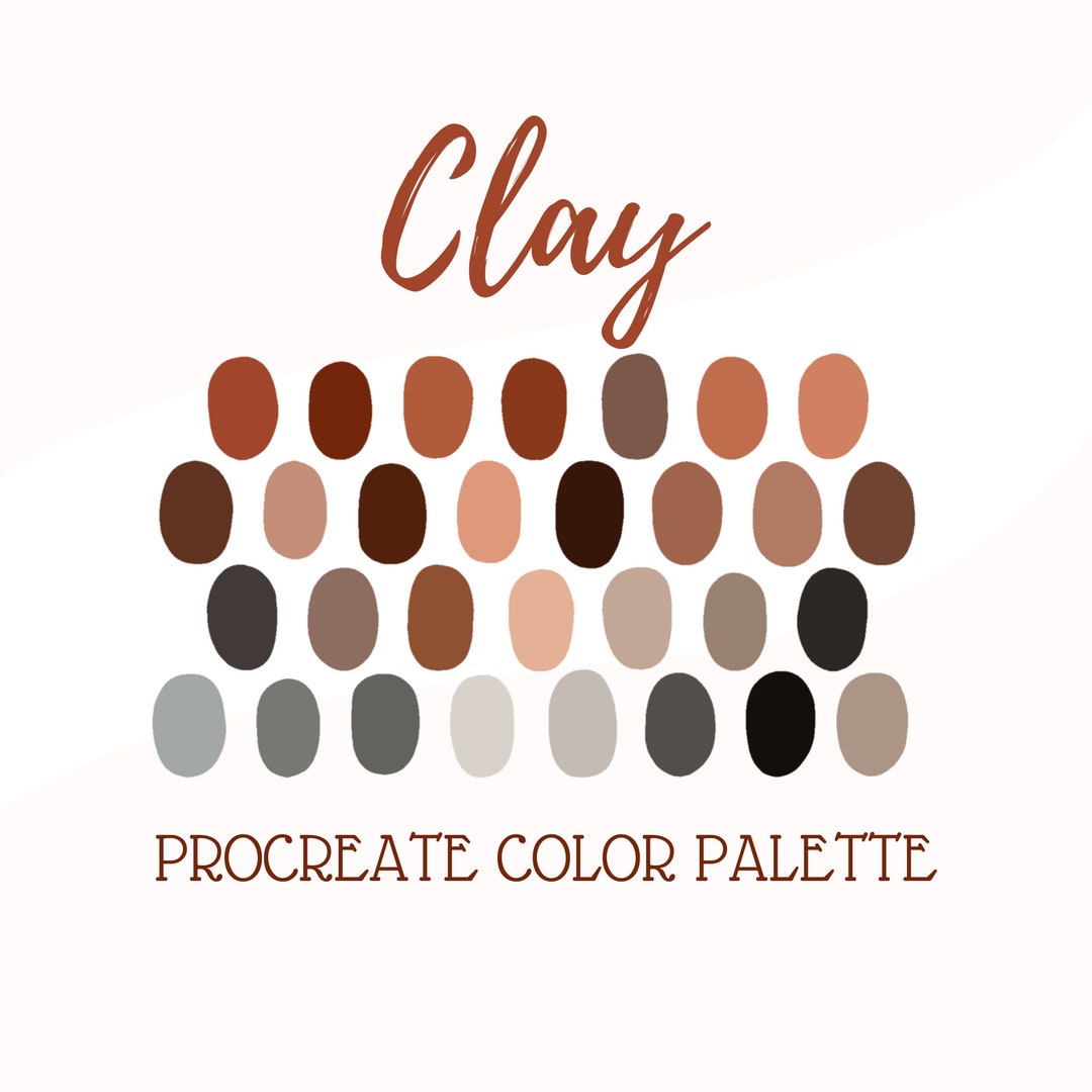 Procreate Color Palette - Clay - Etsy