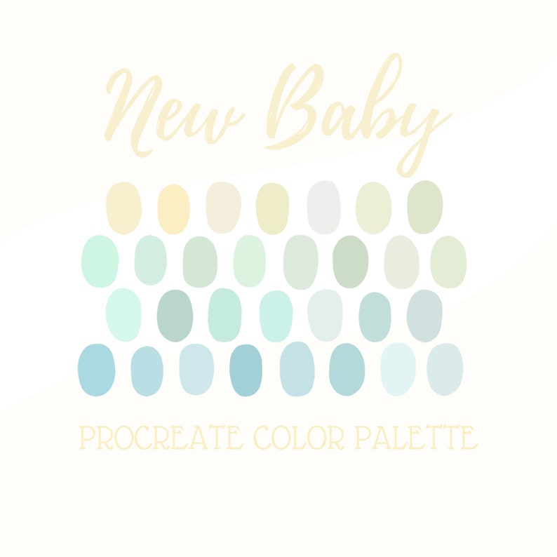 Procreate Color Palette - New Baby - Etsy