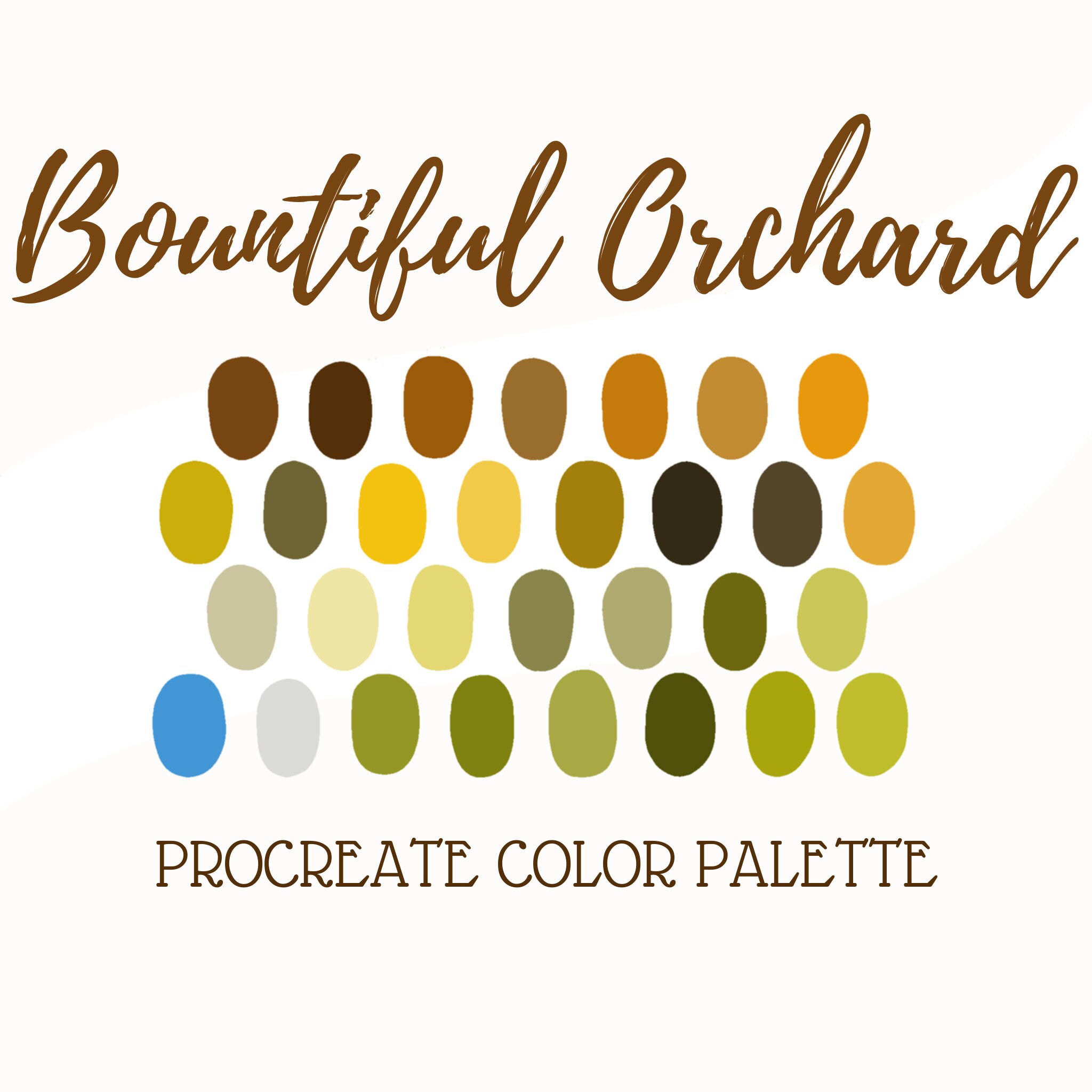 Procreate Color Palette Bountiful Orchard - Etsy