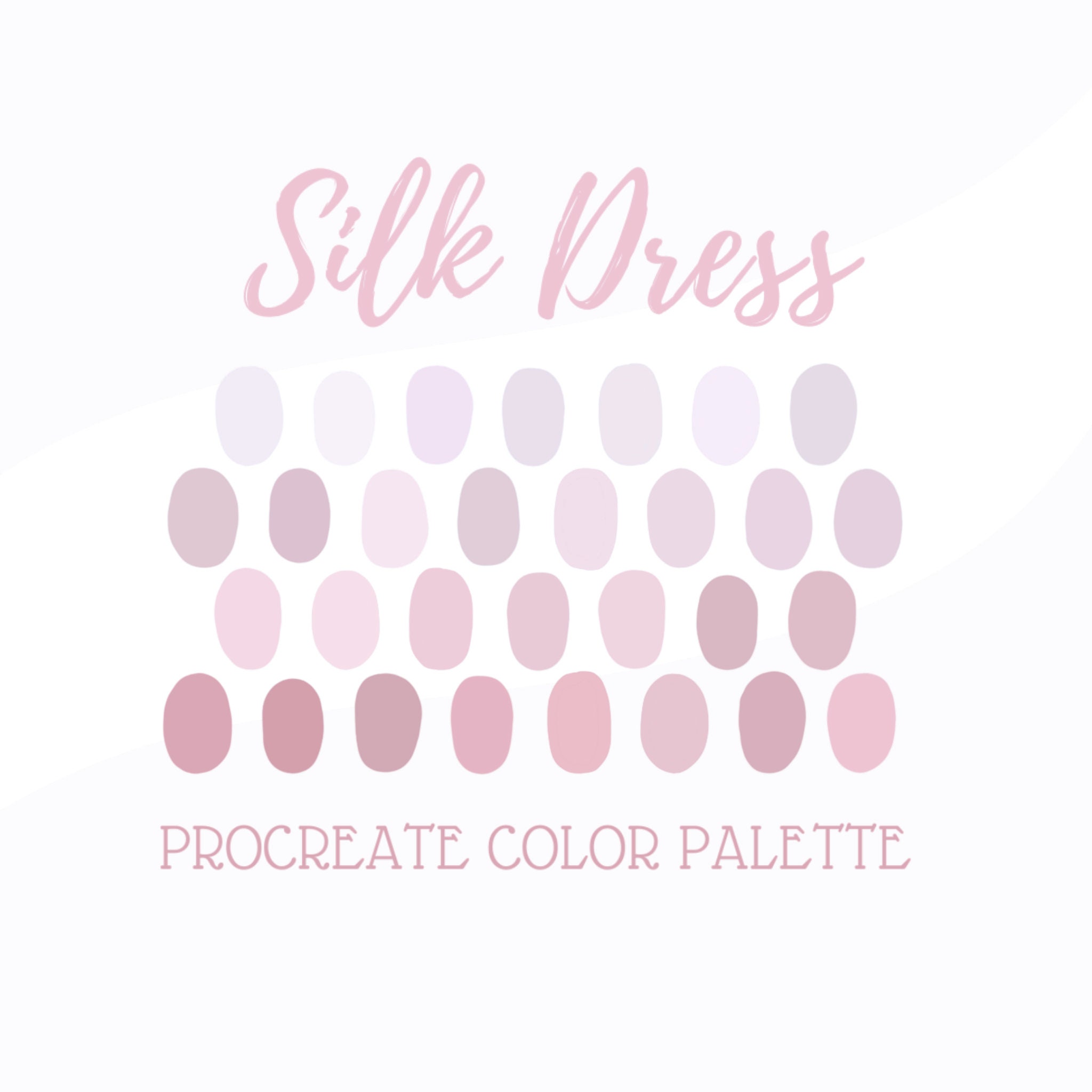 Procreate Color Palette - Silk Dress - Etsy