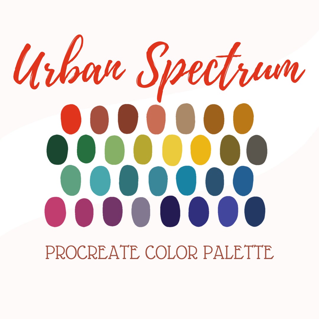 Procreate Color Palette - Urban Spectrum - Etsy