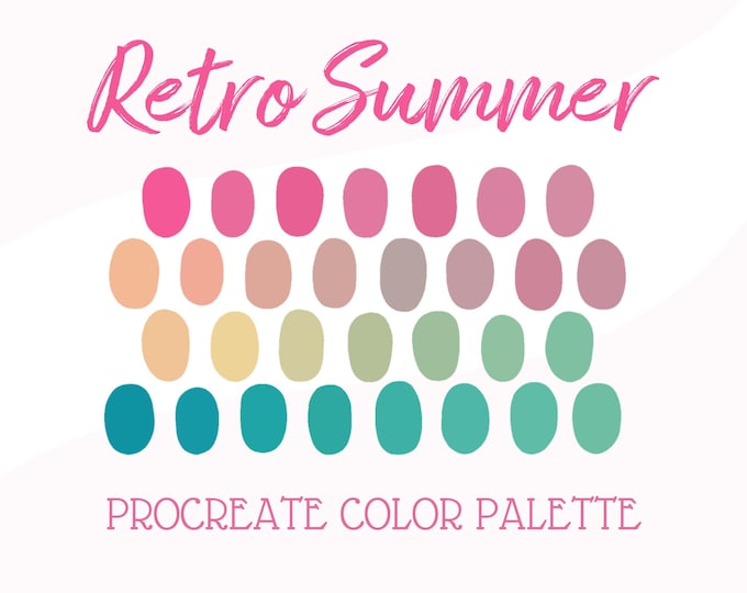 70s Vibes - Retro Color Palette - Cool Tones Palette - Vintage Color ...