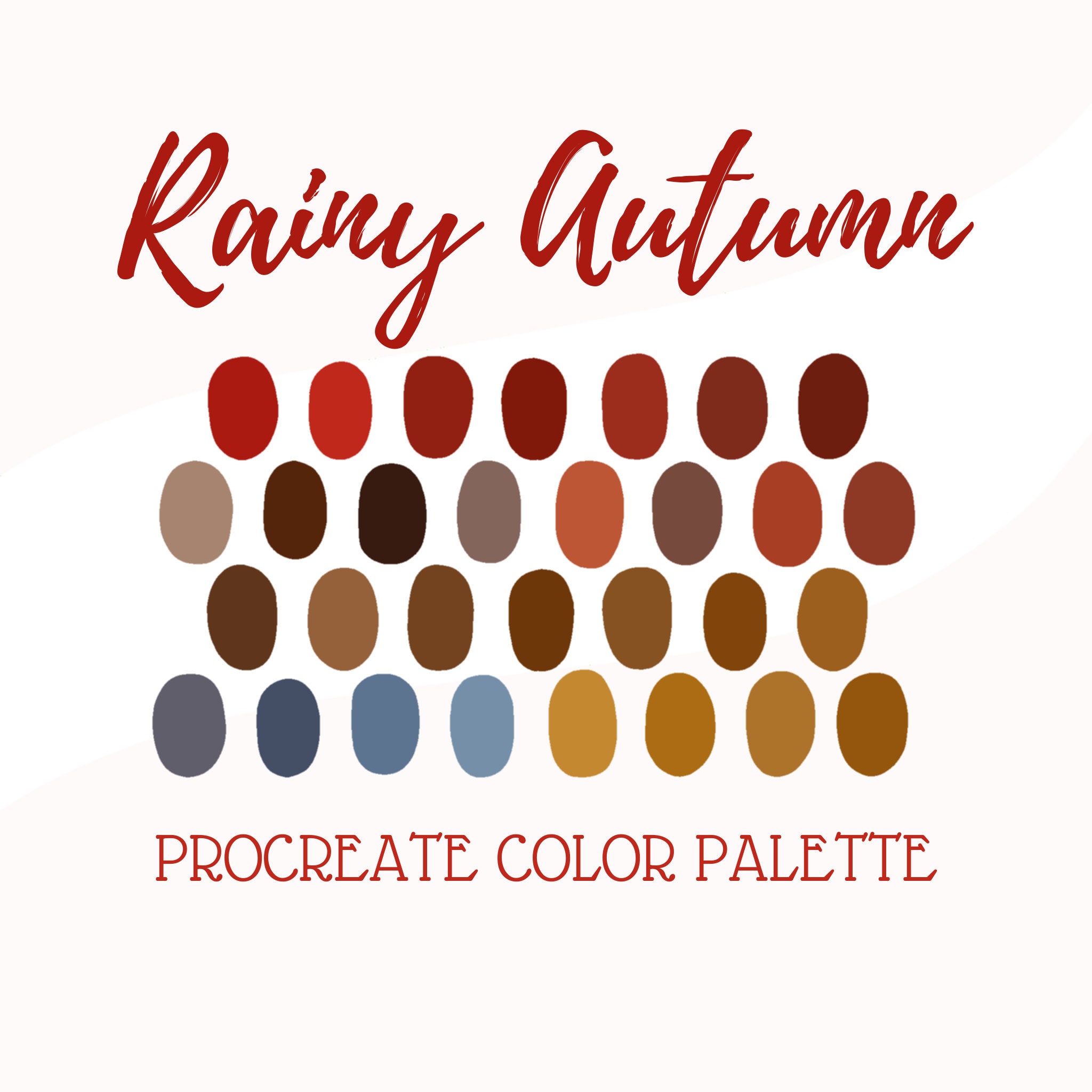 Rainy Fall Color Palette Art Threads: Autumn Color Palettes