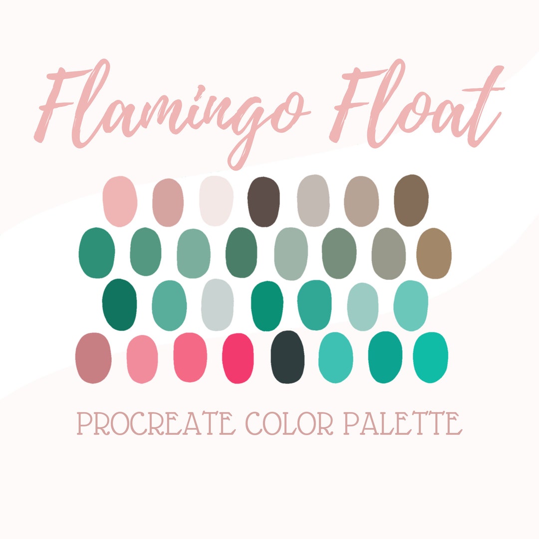 Procreate Color Palette - Flamingo Float - Etsy