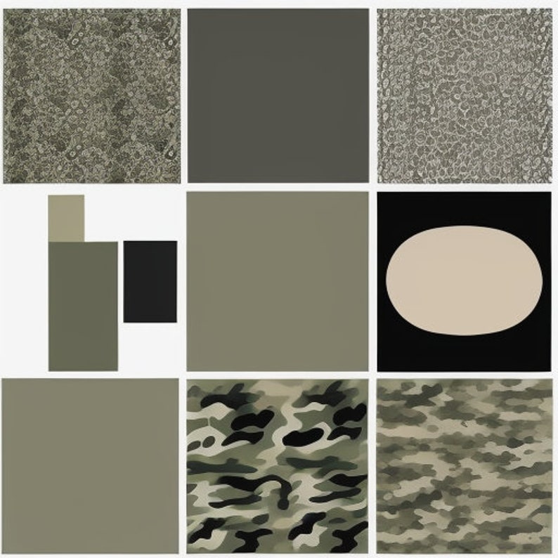 Procreate Color Palette - Army Camouflage - Etsy