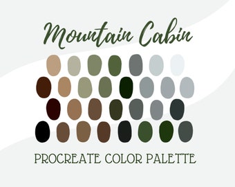 Cabin in the Woods- Procreate Color Palette - Etsy