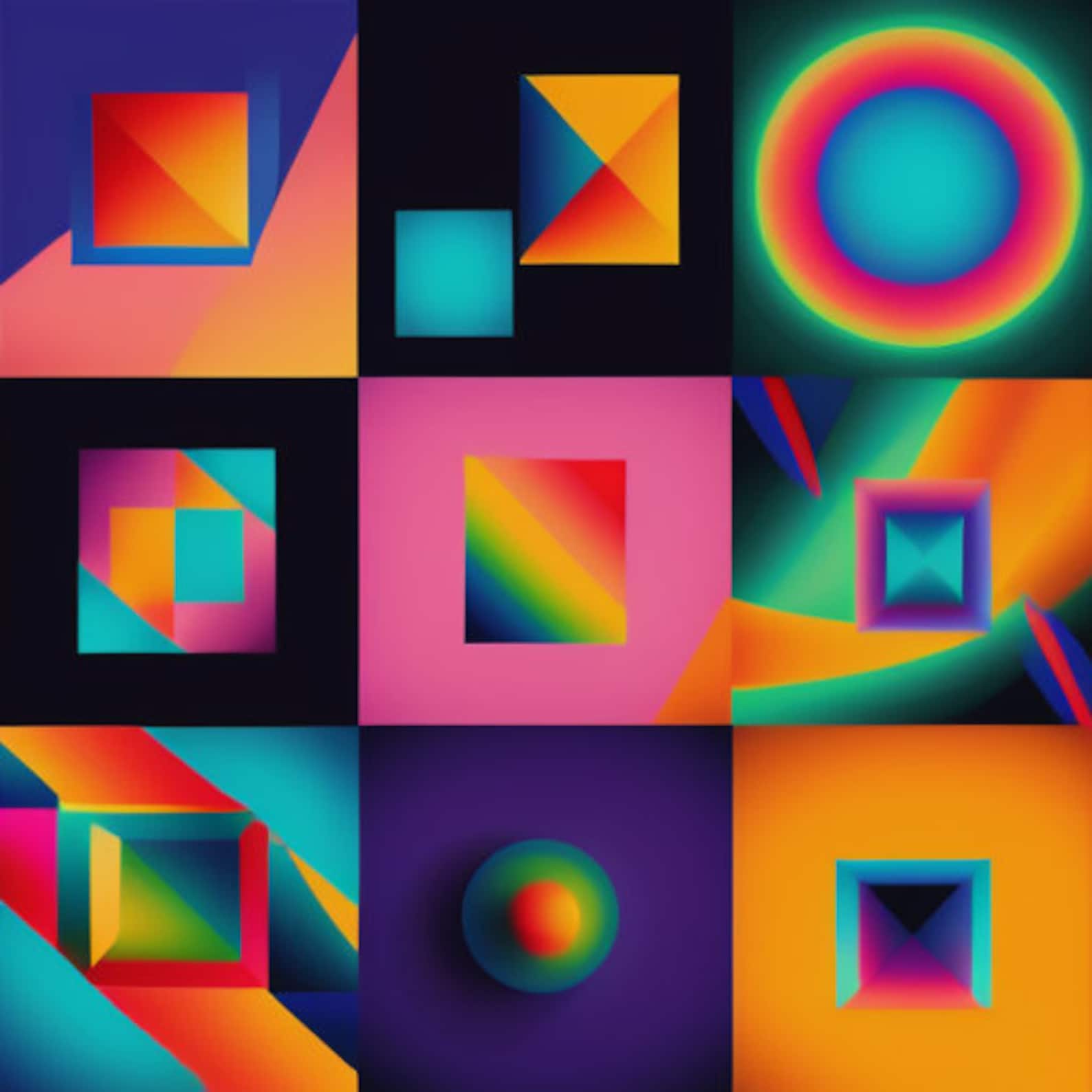 Procreate Color Palette - Synthwave Rainbow - Etsy