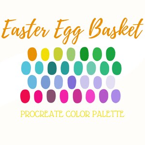 Procreate Color Palette - Easter Egg Basket - Etsy UK