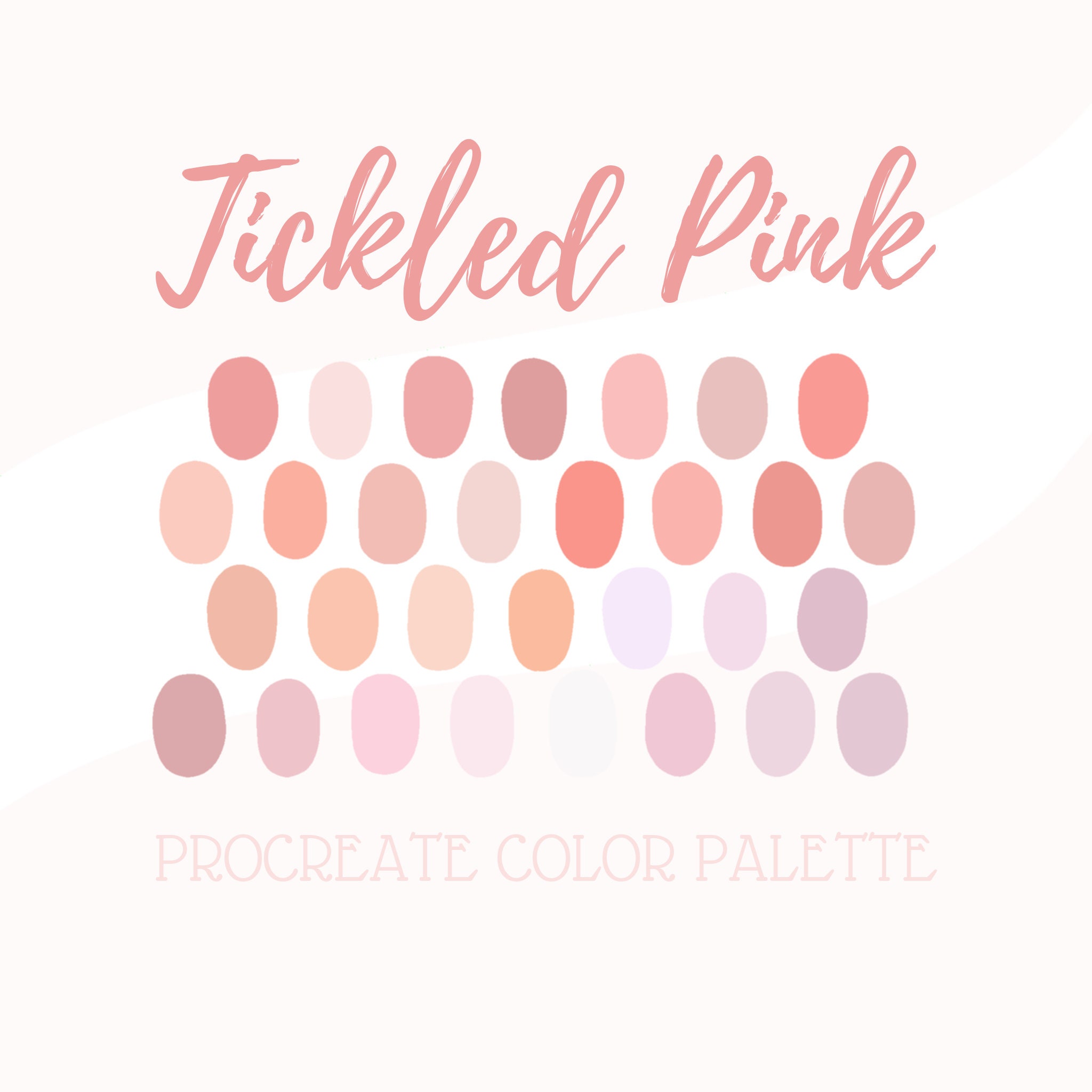 Procreate Color Palette - Tickled Pink - Etsy