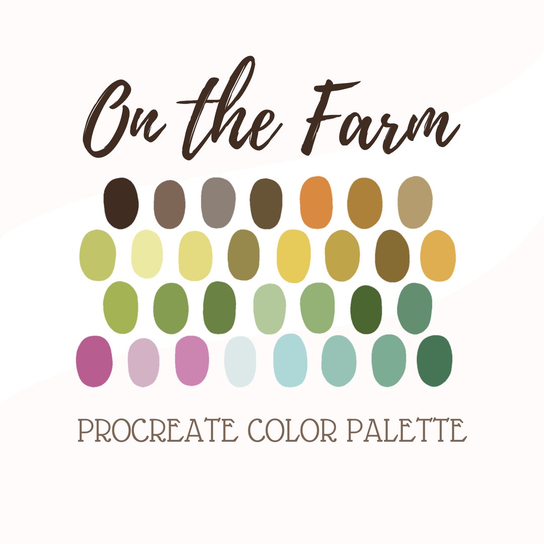 Procreate Color Palette - on the Farm - Etsy