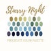 Procreate Color Palette - Starry Night - Etsy