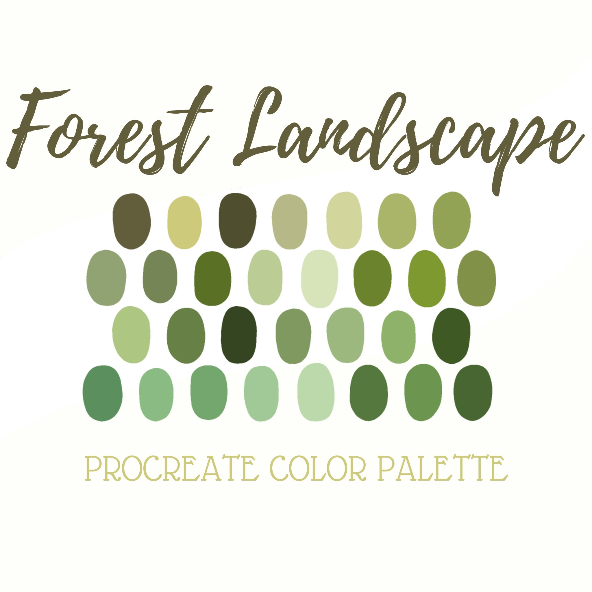 Procreate Color Palette - Forest Landscape - Etsy