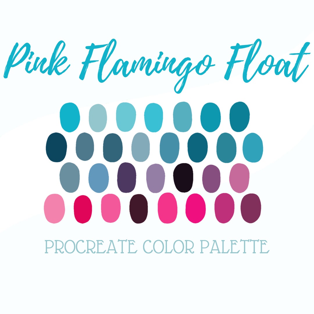 Procreate Color Palette - Pink Flamingo Float - Etsy