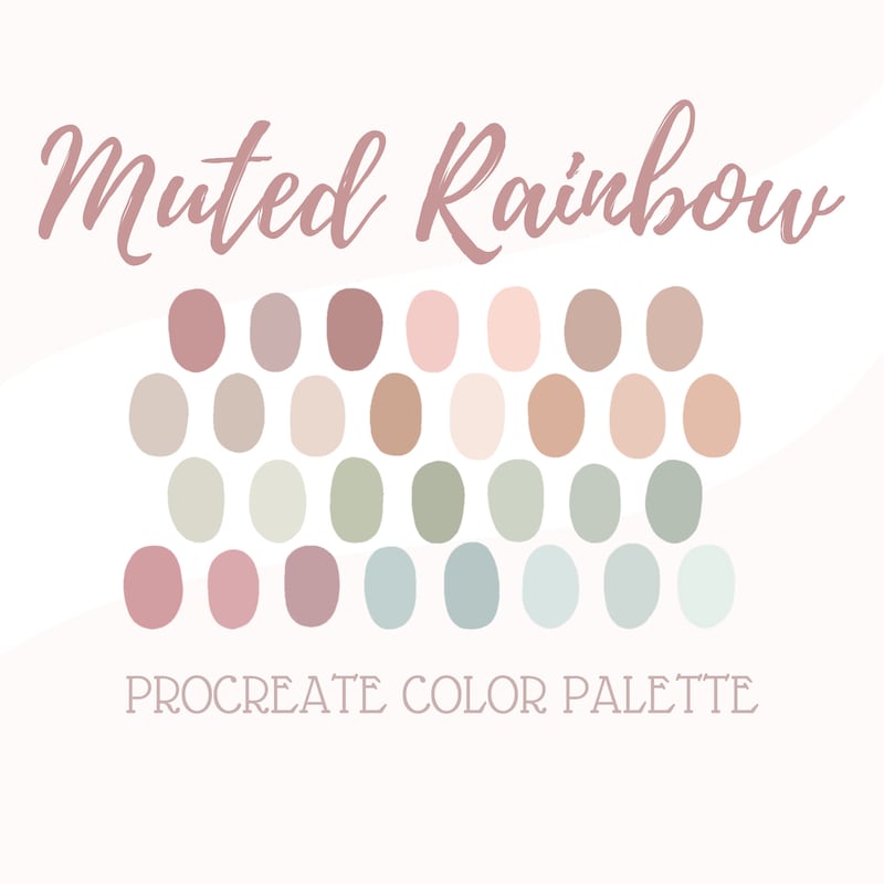 Muted Rainbow - Etsy