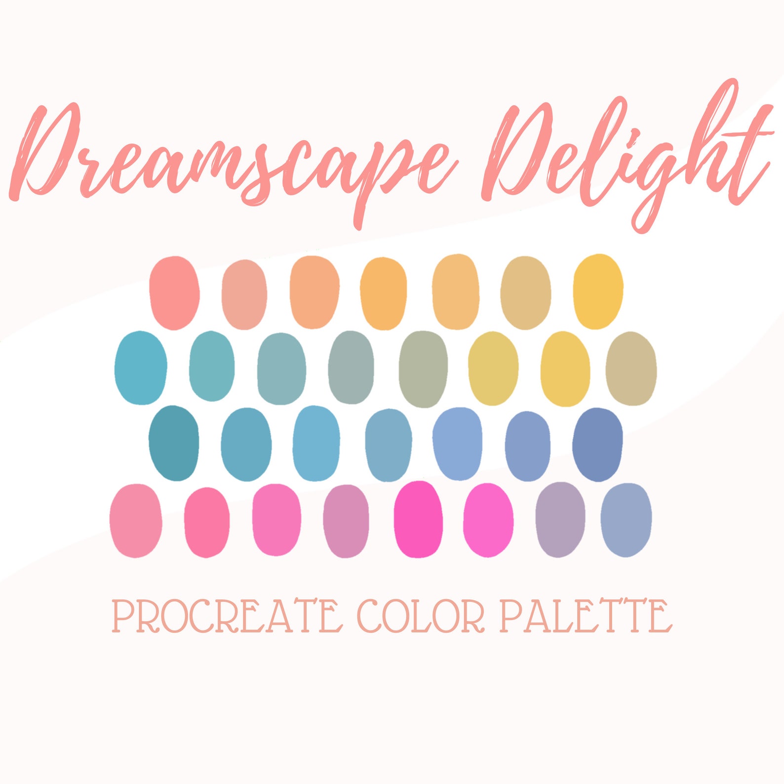 Procreate Color Palette - Dreamscape Delight - Etsy