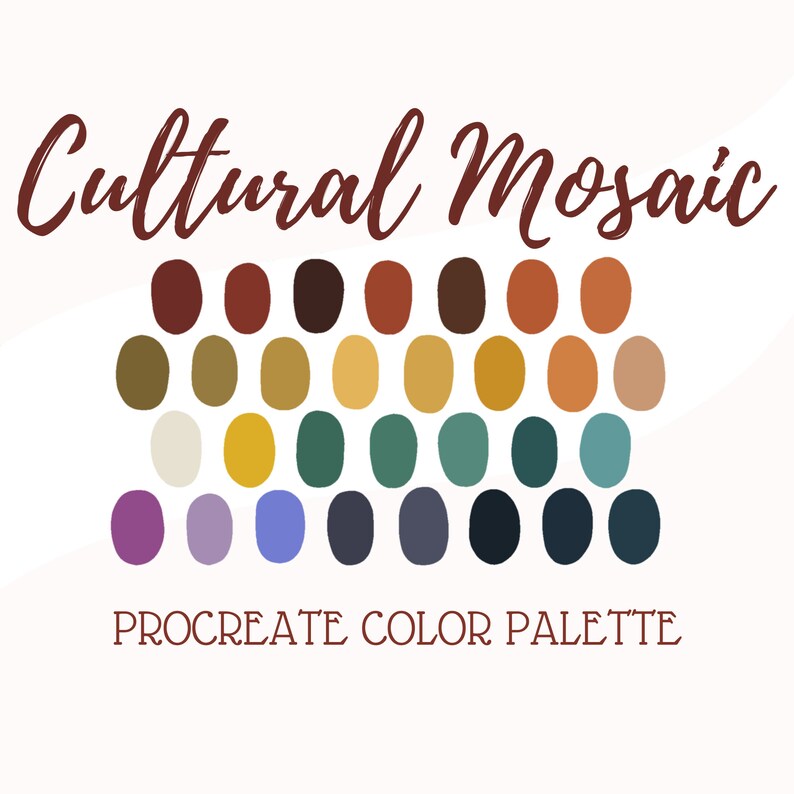 Procreate Color Palette - Cultural Mosaic - Etsy