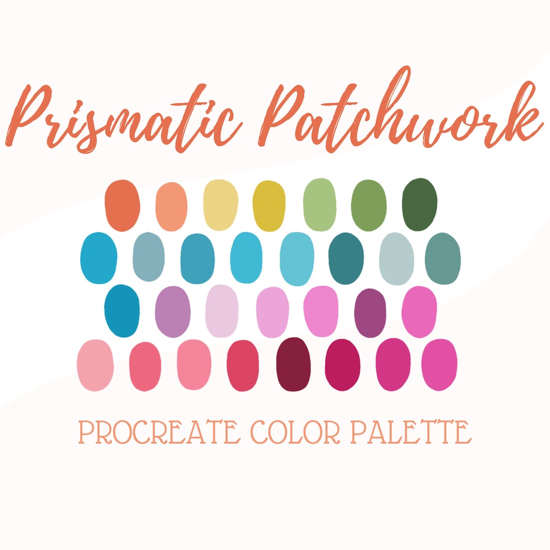 Procreate Color Palette - Prismatic Patchwork - Etsy