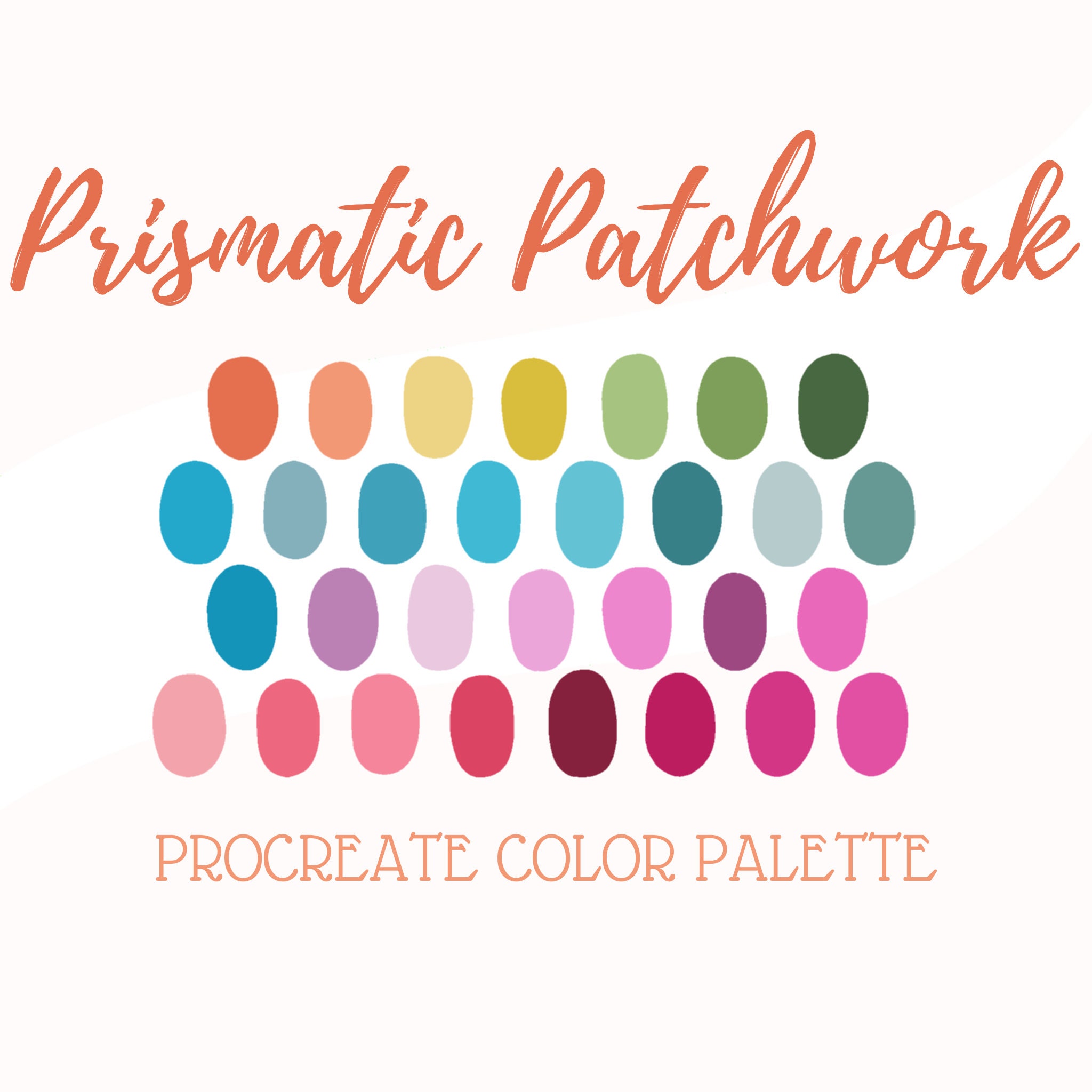 Procreate Color Palette - Prismatic Patchwork - Etsy