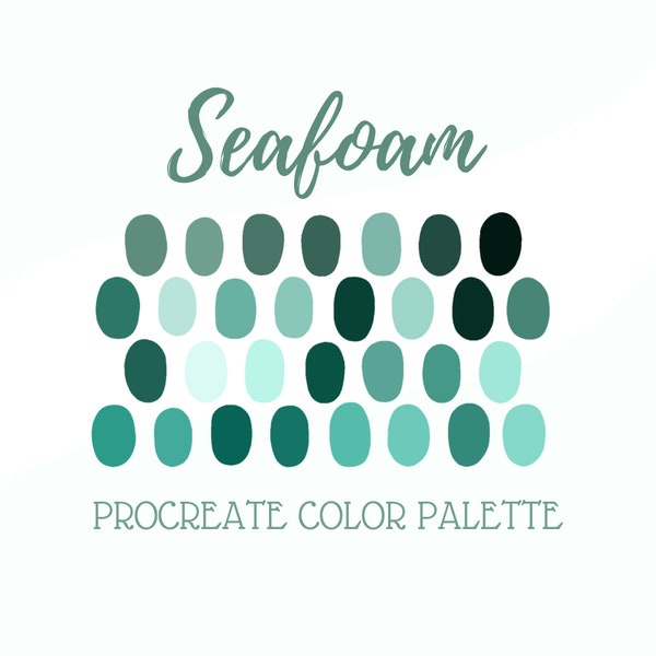 Seafoam Color Palette - Etsy