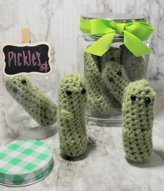 Peekin' Pickles Mini Pickle Plush - Etsy