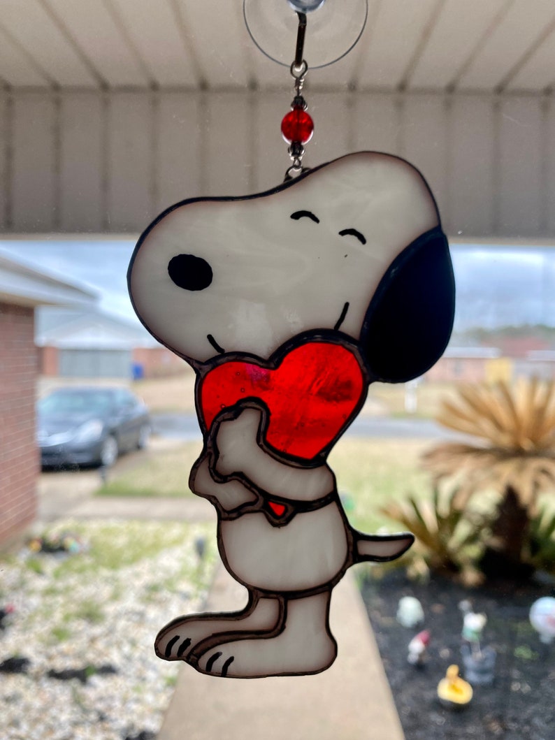 Snoopy With Heart - Etsy