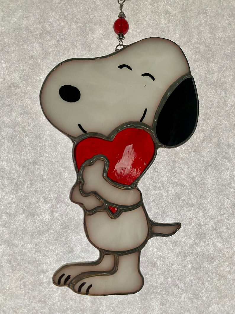 Snoopy With Heart - Etsy