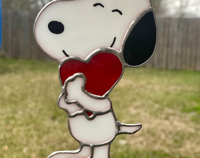 Snoopy With Heart - Etsy