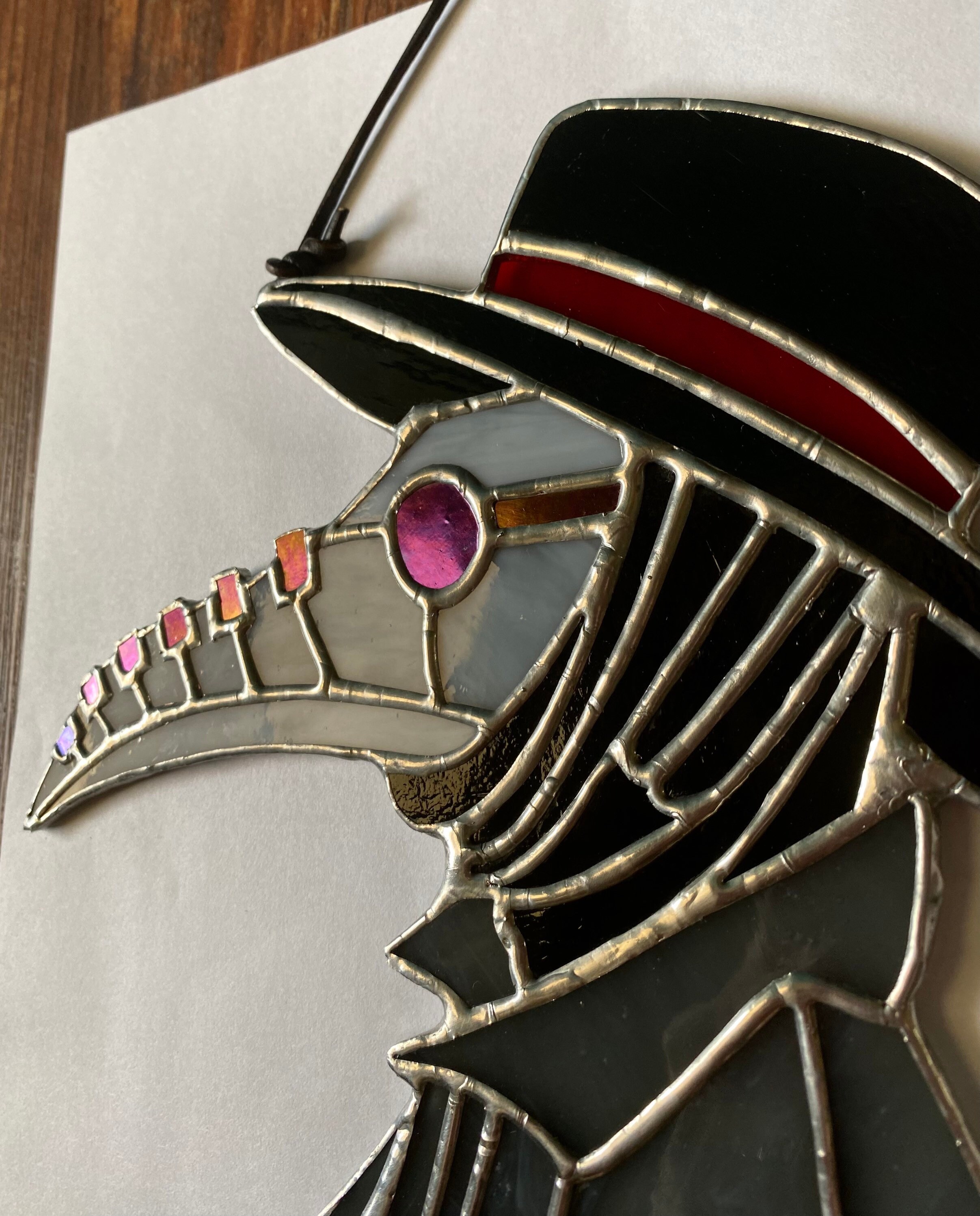 Stained Glass Plague Doctor - Etsy