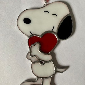 Snoopy With Heart - Etsy
