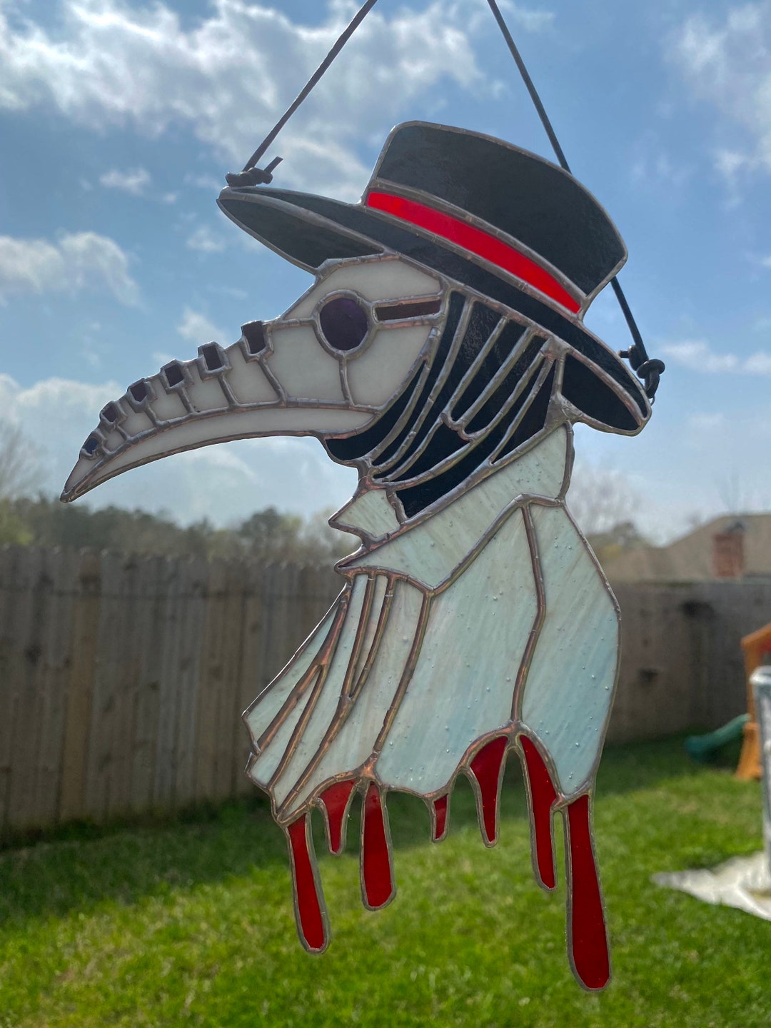 Stained Glass Plague Doctor - Etsy