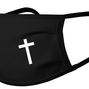 Cross Mask 7 Types | Faith Mask | Religious Face Mask | Christian Black ...