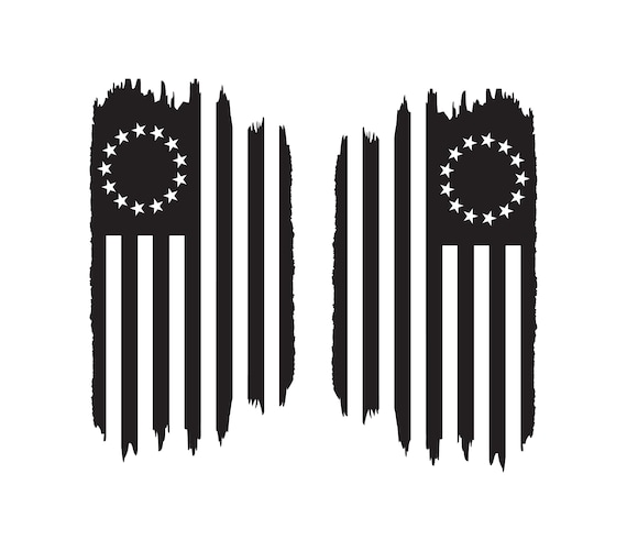 2 Tattered Betsy Ross American Flag Decals Betsy Ross Decal - Etsy