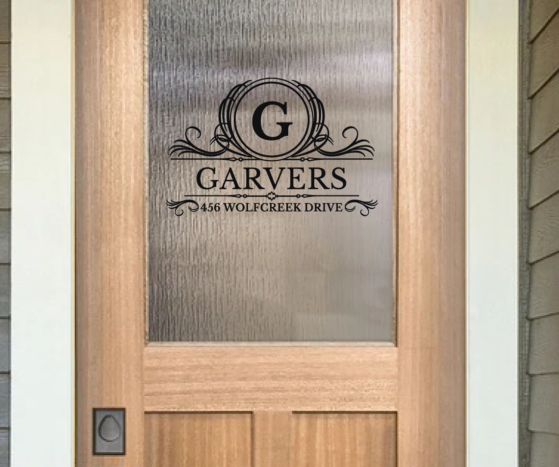 Custom Monogram Decal Monogram Mailbox Decal Mailbox - Etsy